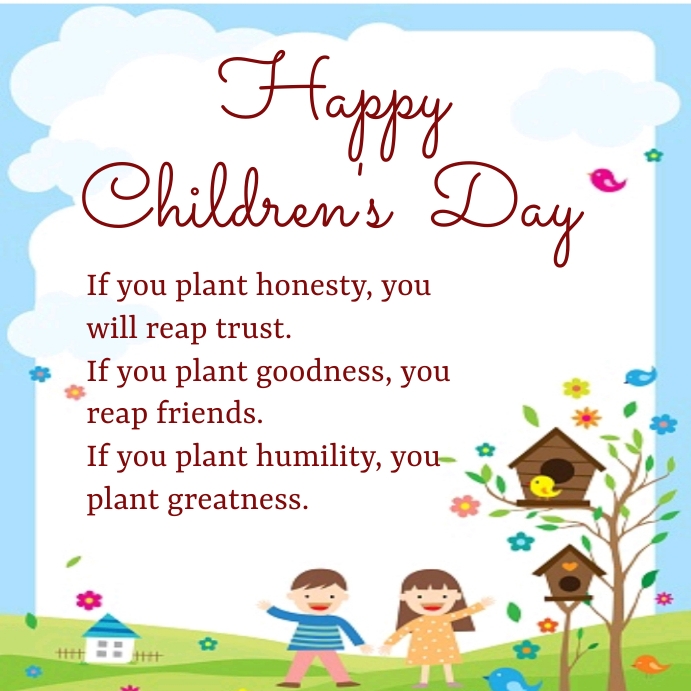 Happy Children's Day Instagram post Template | PosterMyWall