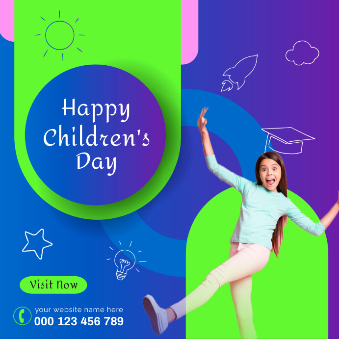 HAPPY CHILDREN'S DAY TEMPLATE | PosterMyWall