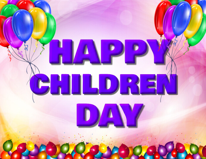 Plantilla de Happy children day design template | PosterMyWall