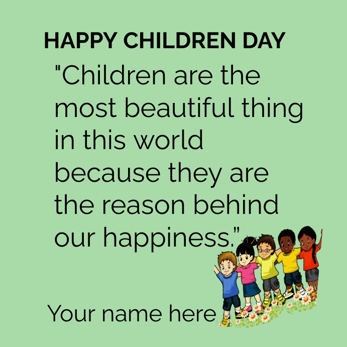 Happy children day Template | PosterMyWall