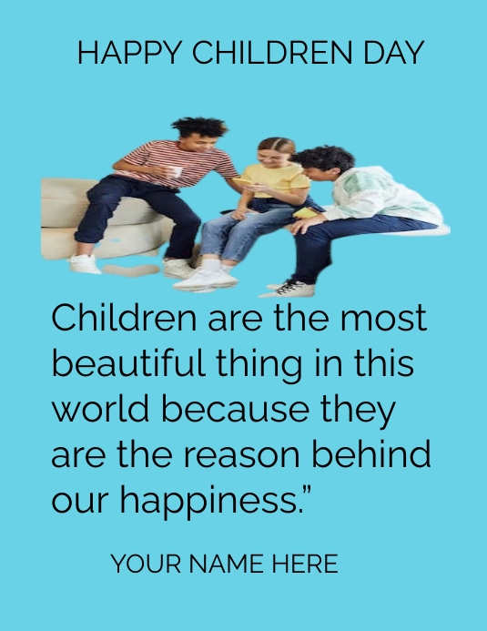 Happy children day Template | PosterMyWall