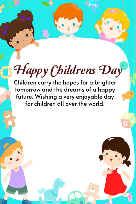 happy childrens day Template | PosterMyWall