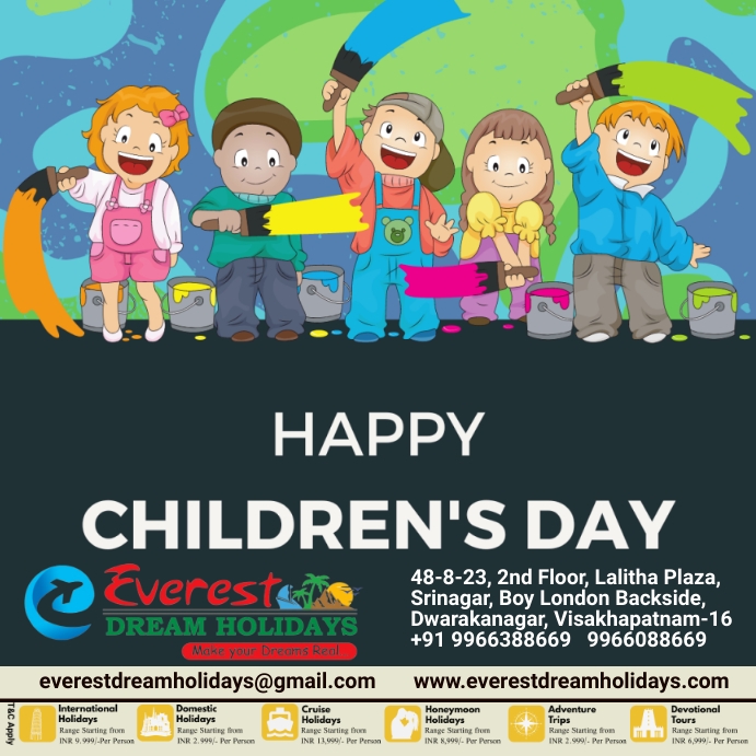 Happy childrens Day Template | PosterMyWall