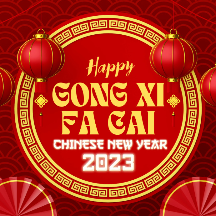 Selamat Tahun Baru Imlek 2023 Templat | PosterMyWall