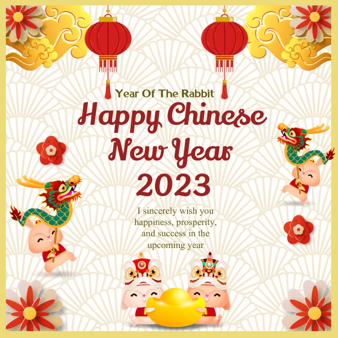 Happy chinese new year 2023 Template | PosterMyWall
