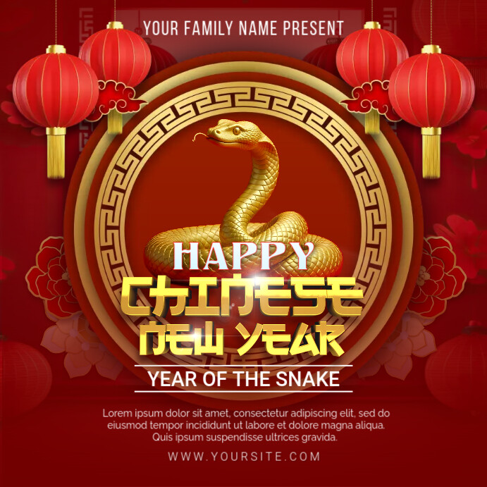 Happy Chinese New Year 2024 Template | PosterMyWall