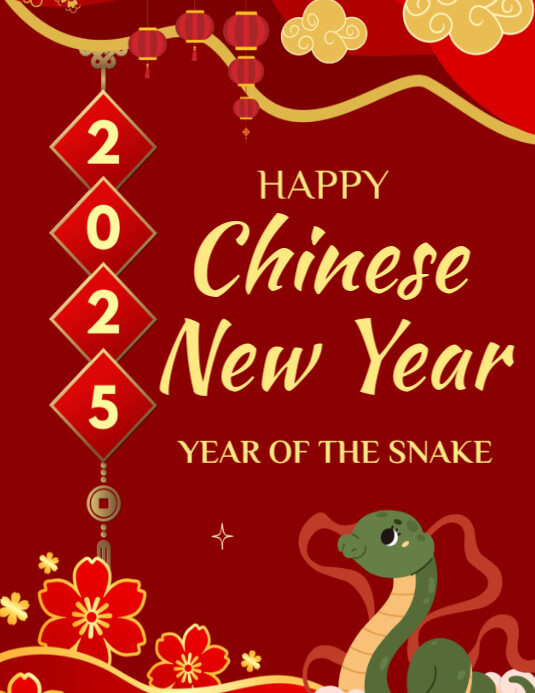 Copy of Happy Chinese New Year 2025 | PosterMyWall