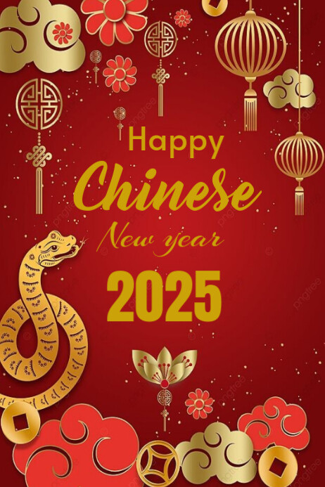 Happy Chinese new year 2025 Template | PosterMyWall