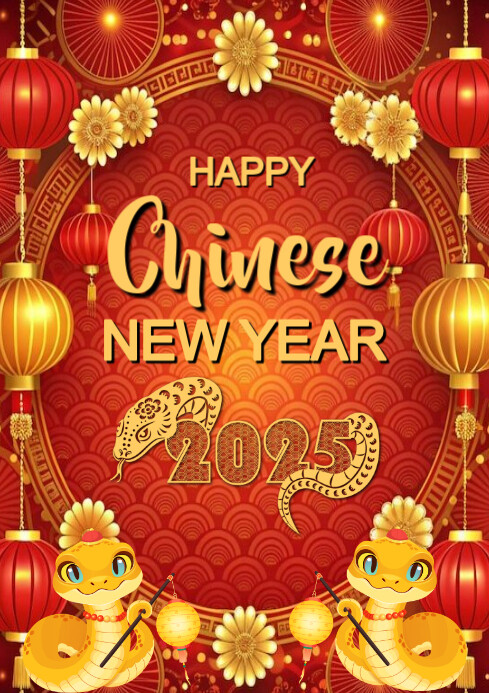 Happy Chinese new year 2025 Template | PosterMyWall