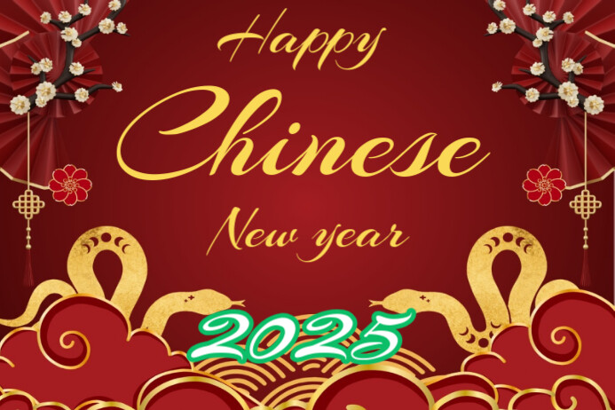 Happy Chinese new year 2025 Template | PosterMyWall