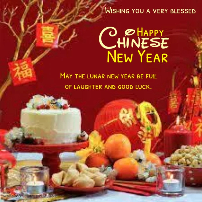 happy chinese new year Instagram post (1) Template | PosterMyWall