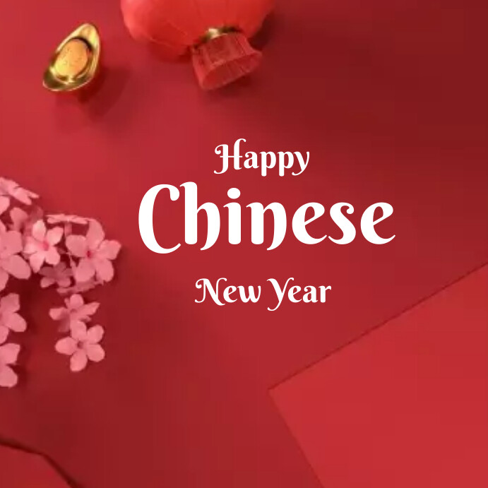 Happy Chinese new year Instagram post Template | PosterMyWall