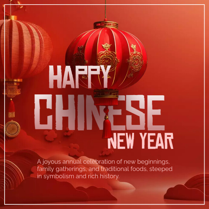 Happy Chinese New Year Instagram Post Template | PosterMyWall