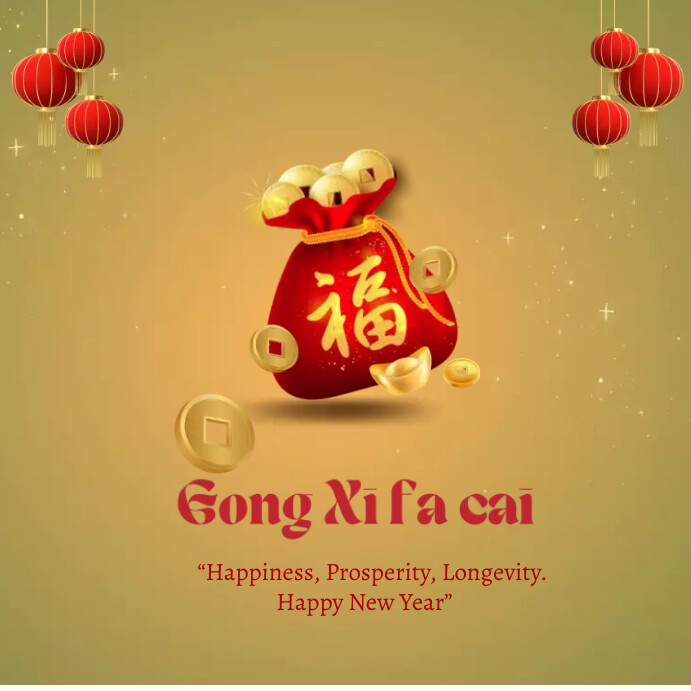 HAPPY CHINESE NEW YEAR INSTAGRAM POST Template | PosterMyWall