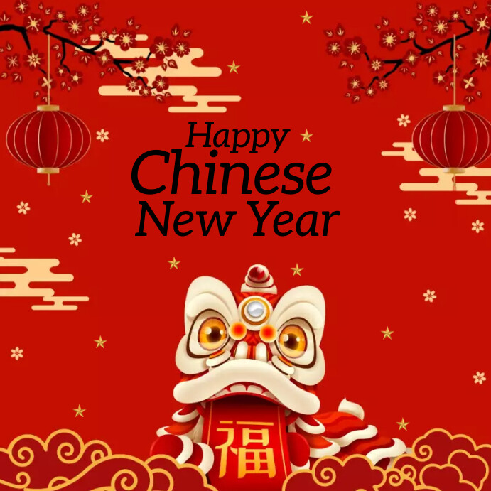 Plantilla de happy chinese new year instagram post | PosterMyWall