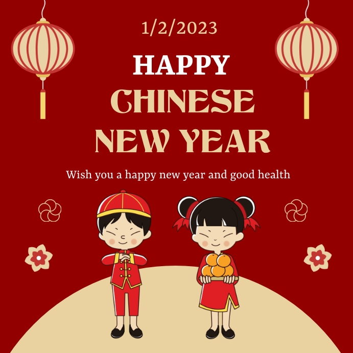 Happy Chinese New Year Instagram Post Template | PosterMyWall