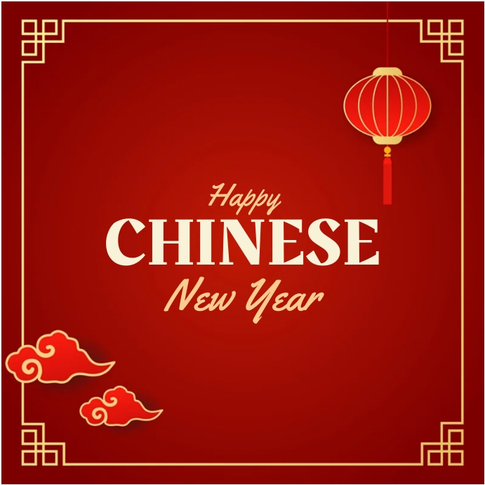 Happy Chinese New Year Instagram Post Template | PosterMyWall