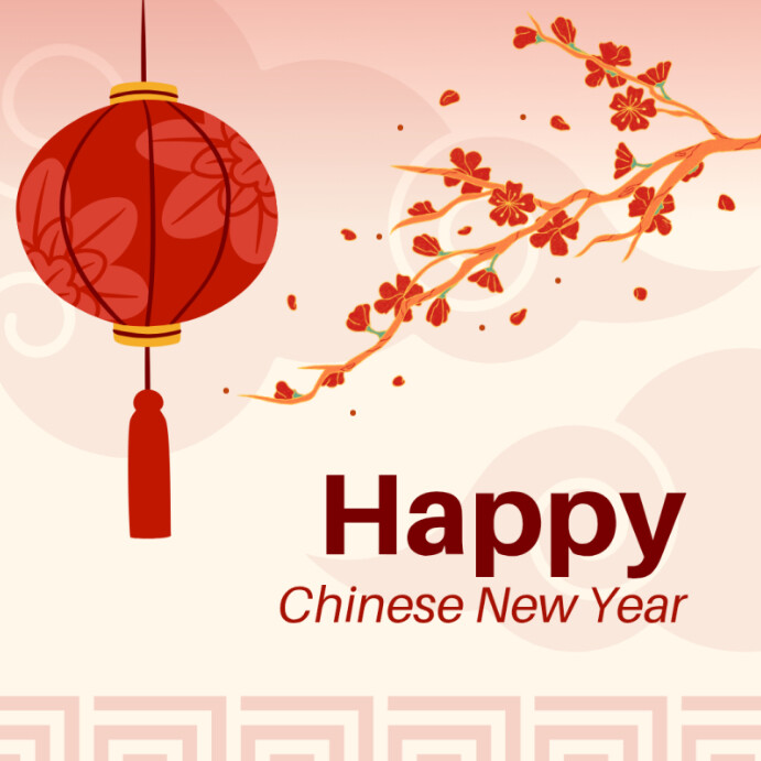 Happy Chinese New year post Template | PosterMyWall