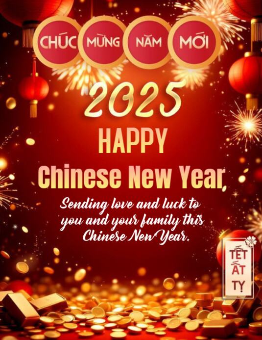 happy chinese new year post Template | PosterMyWall
