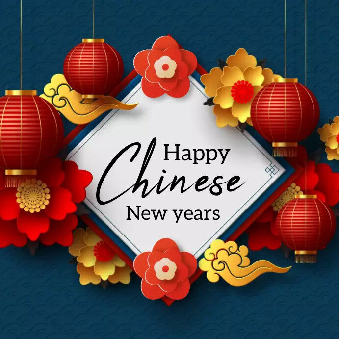 Happy Chinese New years online Greeting cards Template | PosterMyWall