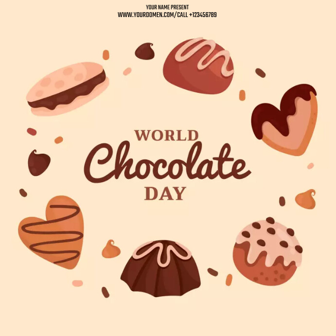 Copy of Happy chocolate day | PosterMyWall