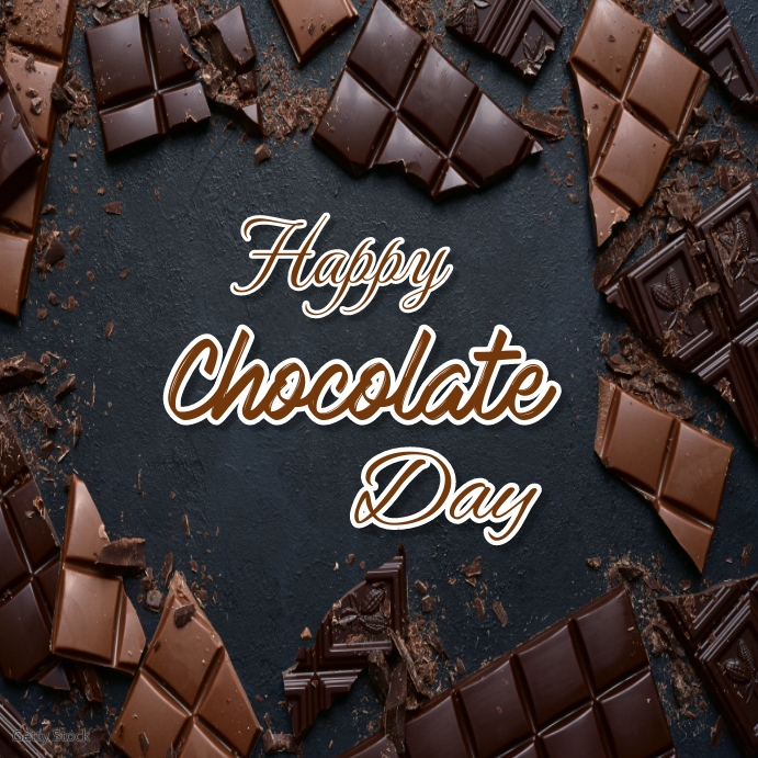 Happy Chocolate Day Template | PosterMyWall
