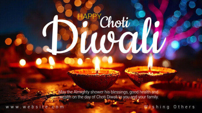 Modèle Happy choti diwali | PosterMyWall