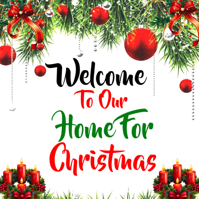 happy christmas, join us for christmas post Template | PosterMyWall