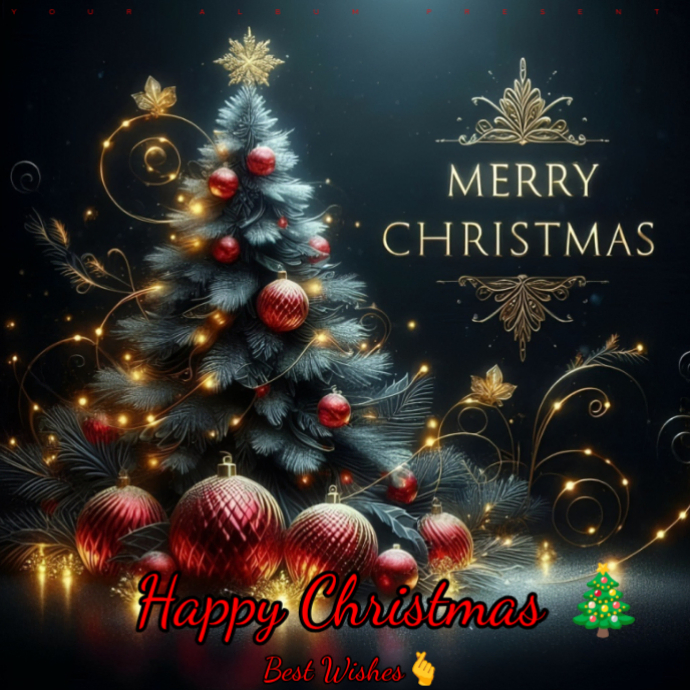 Happy Christmas album cover design Template | PosterMyWall