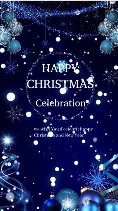 Copy of Happy Christmas celebration | PosterMyWall