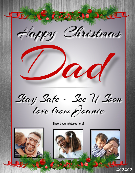 Copy of Happy Christmas Dad | PosterMyWall