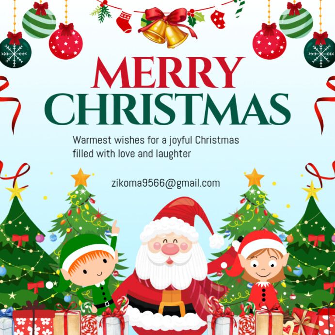 Happy Christmas day Template | PosterMyWall