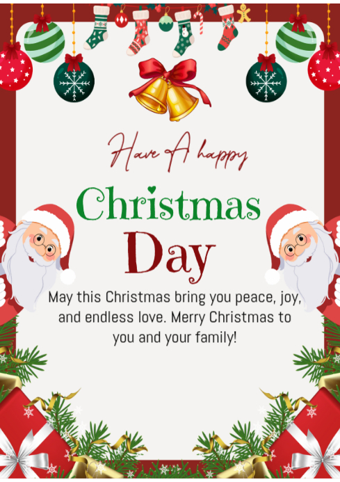 Happy Christmas Template | PosterMyWall