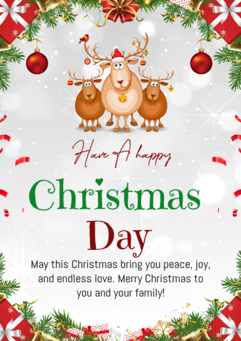 Happy Christmas Template | PosterMyWall