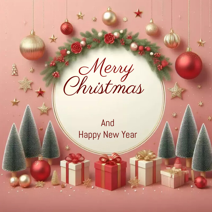 Plantilla de Happy Christmas | PosterMyWall