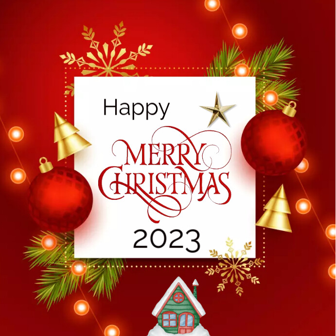 Happy Christmas event celebration Template | PosterMyWall