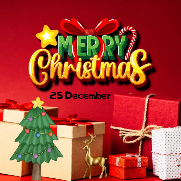 Copy of Happy Christmas event celebration templates | PosterMyWall
