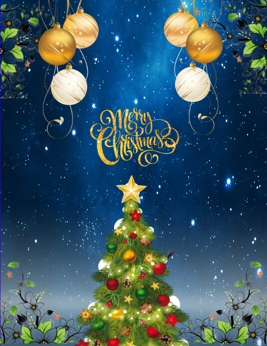 Modèle happy christmas post | PosterMyWall