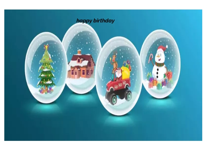 Happy Christmas postcard design template | PosterMyWall
