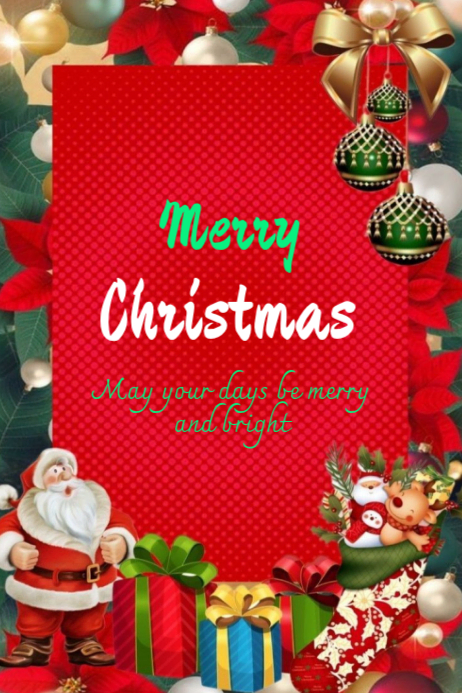 Happy Christmas poster 2025 Template | PosterMyWall