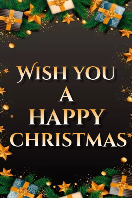 Happy Christmas Poster Template | PosterMyWall