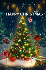 Happy Christmas Poster Template | PosterMyWall