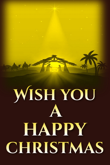Plantilla de Happy Christmas Poster | PosterMyWall
