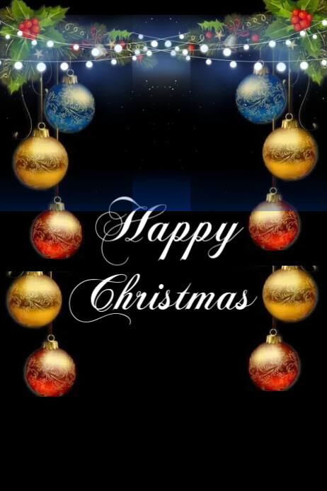 Happy Christmas Poster Template | PosterMyWall
