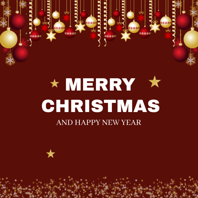 happy christmas template | PosterMyWall