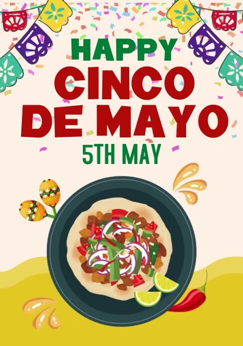 Happy Cinco de Mayo Template | PosterMyWall