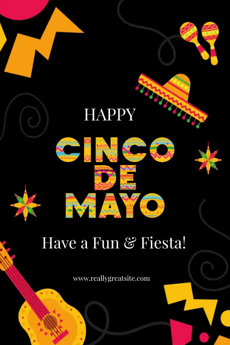 Happy Cinco De Mayo Poster Design Template | PosterMyWall