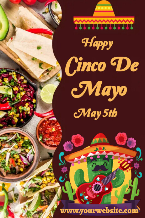 Happy Cinco De Mayo Poster Template | PosterMyWall