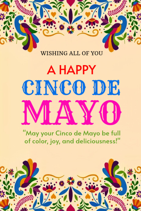 Copy of Happy cinco de mayo poster template | PosterMyWall