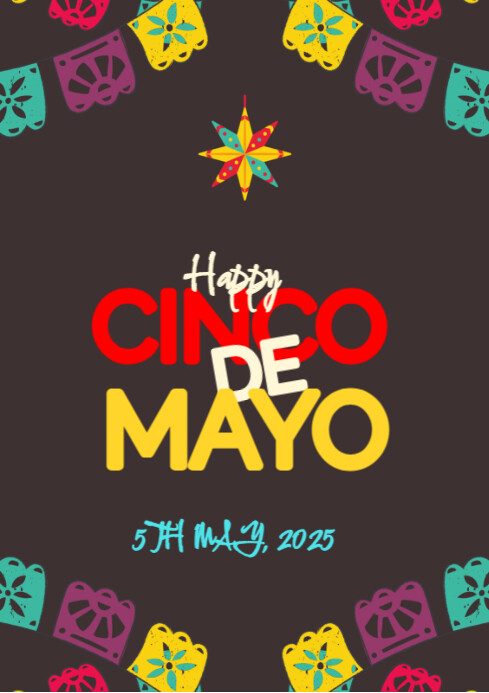 Happy Cinco De Mayo Template A4 | PosterMyWall